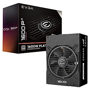 EVGA Supernova 1600 P+, 80+ Platinum 1600W, Fully Modular, 10 Year Warranty, Includes Free Power On Self Tester, Power Supply 220-PP-1600-X1