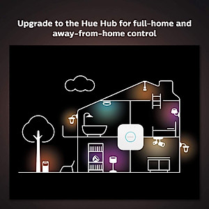 Philips Hue White Filament Globe G25 LED Smart Vintage Bulb, Bluetooth & Hub Compatible (Hue Hub Optional), Voice Activated with Alexa