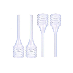 50Pcs 4ml Clear Plastic Transfer Pipettes Accordion Style Liquid Eye Dropper Squeeze Transfer Pipettes for Essential Oils Perfume Dispense Pipettes