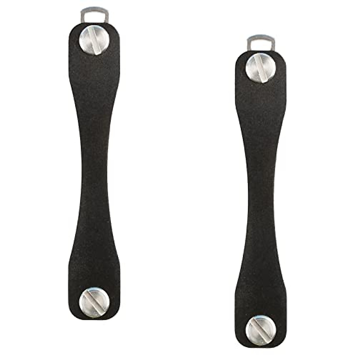 2x Minimalist Pocket-Sized Key Holder and Compact Organizer (Black)
