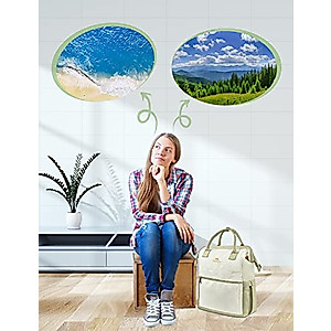 MATEIN ECO Friendly Backpack Purse for Women, Water Resistant Travel Backpack Business Computer Daypack Work Bag Fits 15.6 Inch Laptop, Sustainable Gifts for School Student Teacher Nurse, Beige