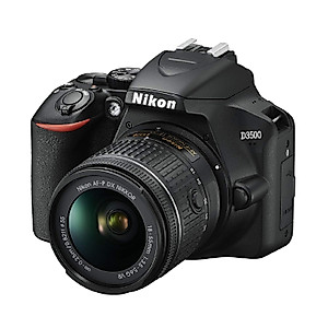 Nikon D3500 DSLR Camera with AF-P DX NIKKOR 18-55mm f/3.5-5.6G VR Lens- Bundle with DSLR Case, 32GB Card, Flash, Filters, Accessories