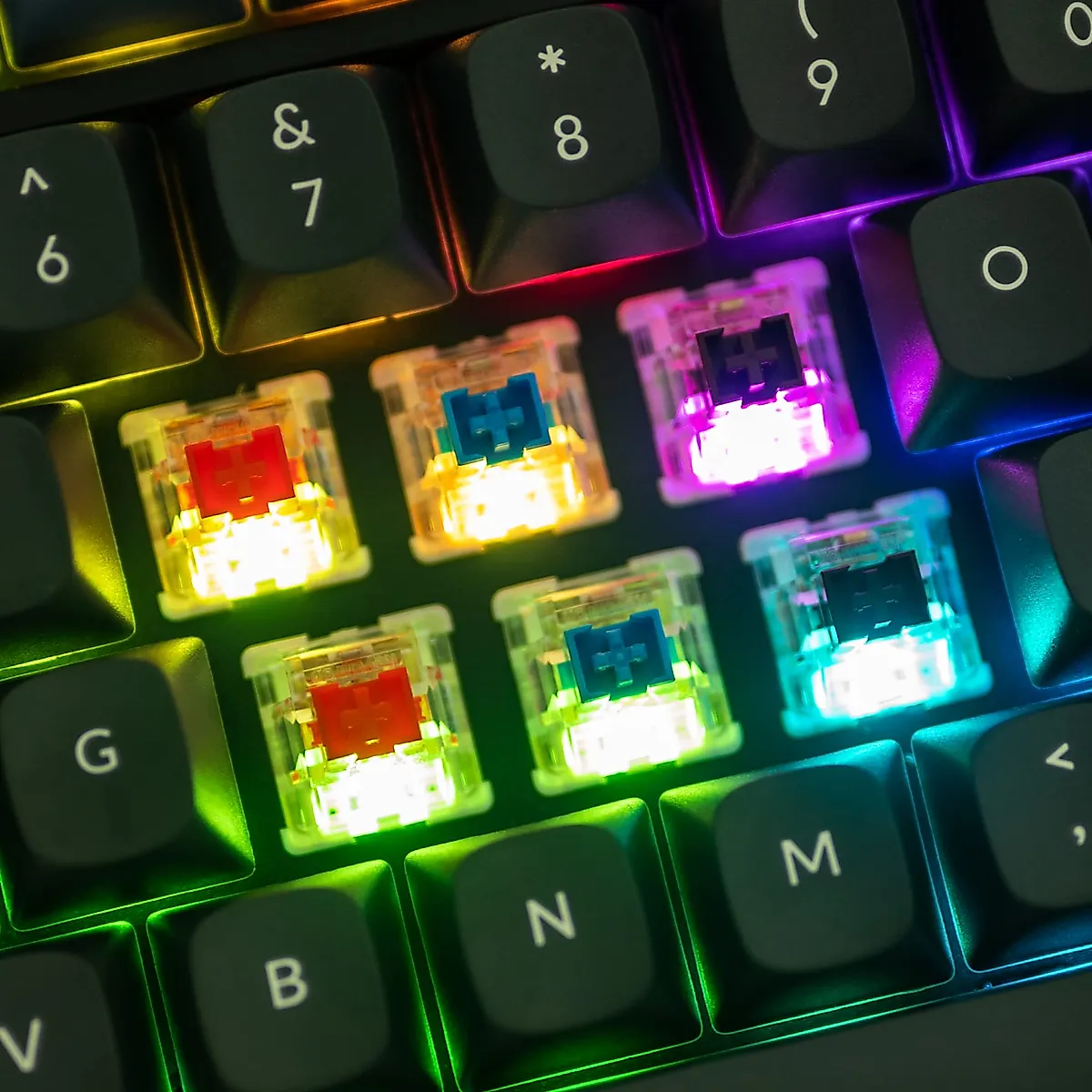 Keychron V3 Wired Custom Mechanical Keyboard Knob Version, TKL QMK/VIA Programmable Macro with Hot-swappable Keychron K Pro Red Switch Compatible with Mac Windows Linux Carbon Black (Non-Transparent)