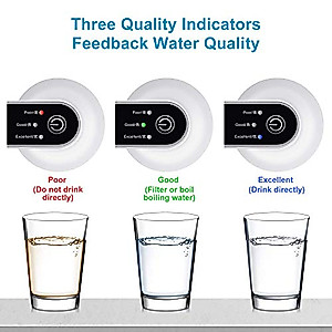 Electric Water Bottle Pump, Maypott Water Jug Pump for 3-5 Gallon Bottle Build-in TDS Water Quality Tester USB Charging Low Noise Portable Drinking Water Dispenser for Camping Outdoor (White)