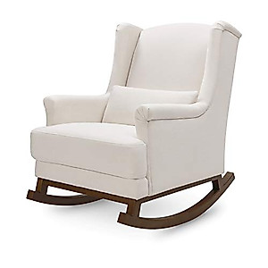 Namesake Miranda Wingback Rocker in Performance Cream Eco-Weave, Water Repellent & Stain Resistant, Greenguard Gold & CertiPUR-US Certified