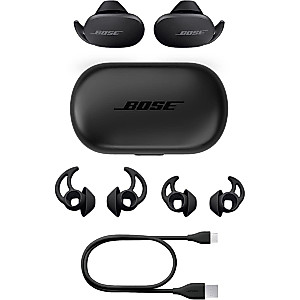 Bose QuietComfort Noise Cancelling Earbuds - Bluetooth Wireless Earphones, Triple Black (Renewed)