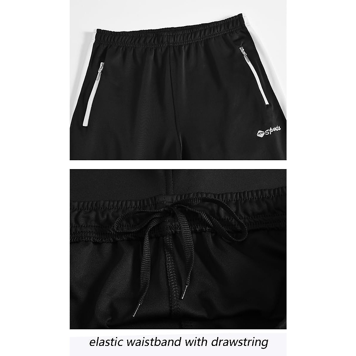 YSENTO Men's Tracksuits Set Outfits 2 Piece Jogging Suits Warm Up Running Track Sets Sweatsuits White M