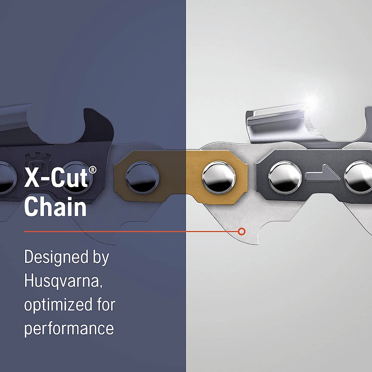 Husqvarna X-Cut SP33G 16 Inch Chainsaw Chain, 325" Pitch, 050" Gauge, 66 Drive Links, Pre-Stretched Chainsaw Blade Replacement with Superior Lubrication and Low Kickback,Grey