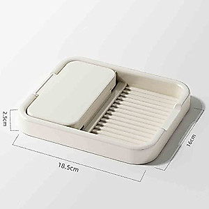 Foldable Lid Rack, Foldable Pot Cover Rack, Multifunctional Kitchen Spatula Soup Spoon Stove Countertop Shelf Pot Lid Storage Shelf, White(White)