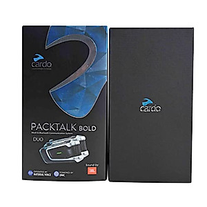 CARDO PTB00101 JBL PACKTALK BOLD DUO Sound by JBL HEADSET 2-PACK, PTB00101 Motorcycle Bluetooth Communications System Sound by JBL DUO PACK, PTB00101