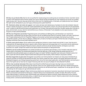 naissance Virgin Wheatgerm Oil 8 fl oz - Pure & Natural, Cold Pressed, Vegan, Hexane Free, Non GMO, Cruelty Free - Moisturising for Dry and Damaged Skin