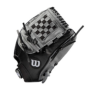 Wilson 2021 A360 12" Outfield Baseball Glove - Black/Grey, Left Hand Throw