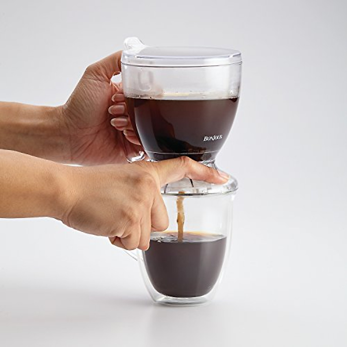 BonJour Coffee & Tea Smart Brewer, 19.5 Ounce, Clear