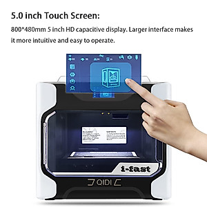 R QIDI TECHNOLOGY i Fast 3D Printer, Industrial Grade Structure, with Dual Extruder for Fast Printing, Super Large Printing Size 330×250×320mm