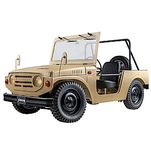 FMS 1/6 Jimny LJ10 RC Crawler RC Car Official Licensed Model Car 15km/h 4WD Hobby RC Crawler RC Cars RS Remote Control Car with LED Lights Vehicle 4-Ch 2.4GHz Transmitter for Adults Tan