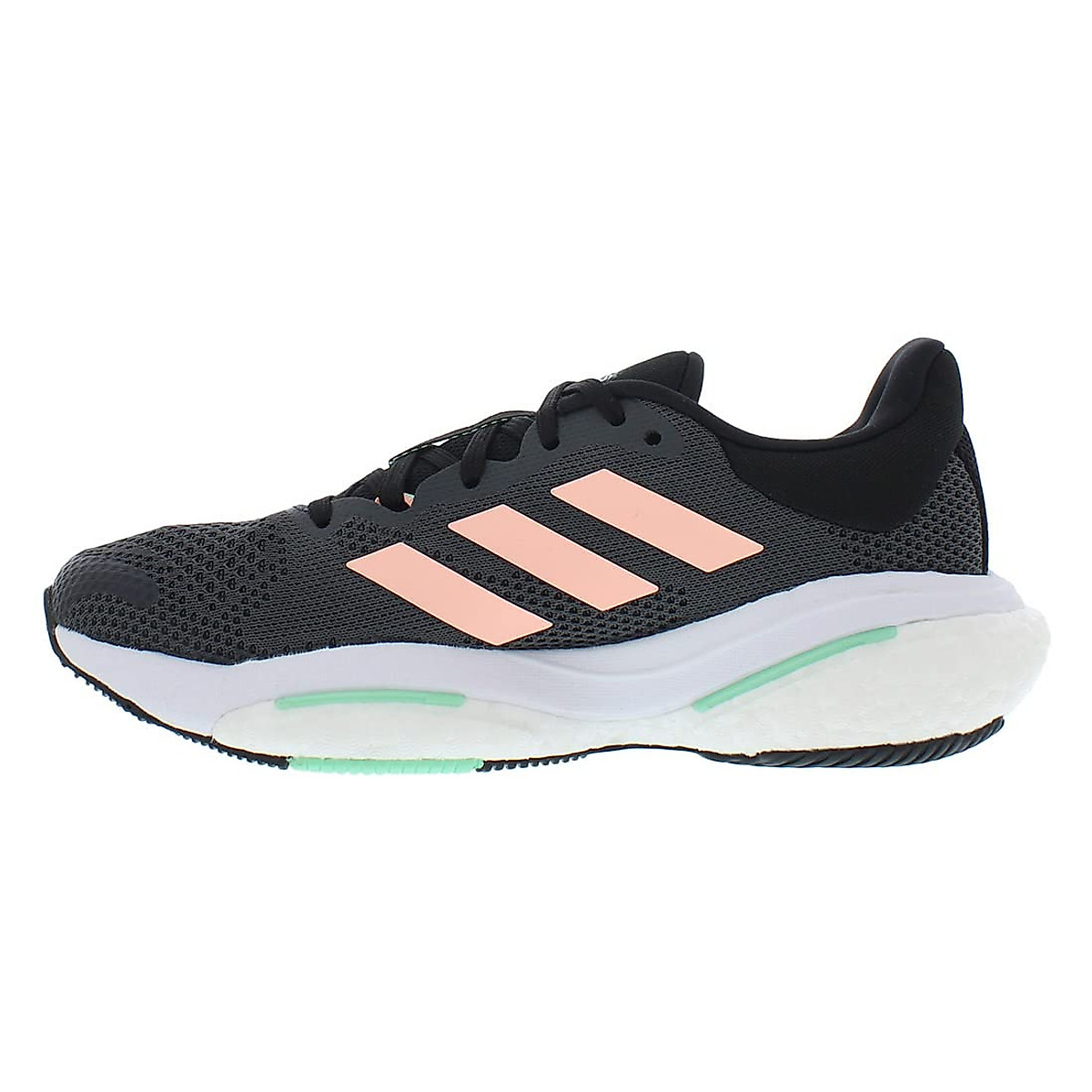 adidas Women's Solarglide 5 Grey Six/Light Flash Orange/Pulse Mint 6 B