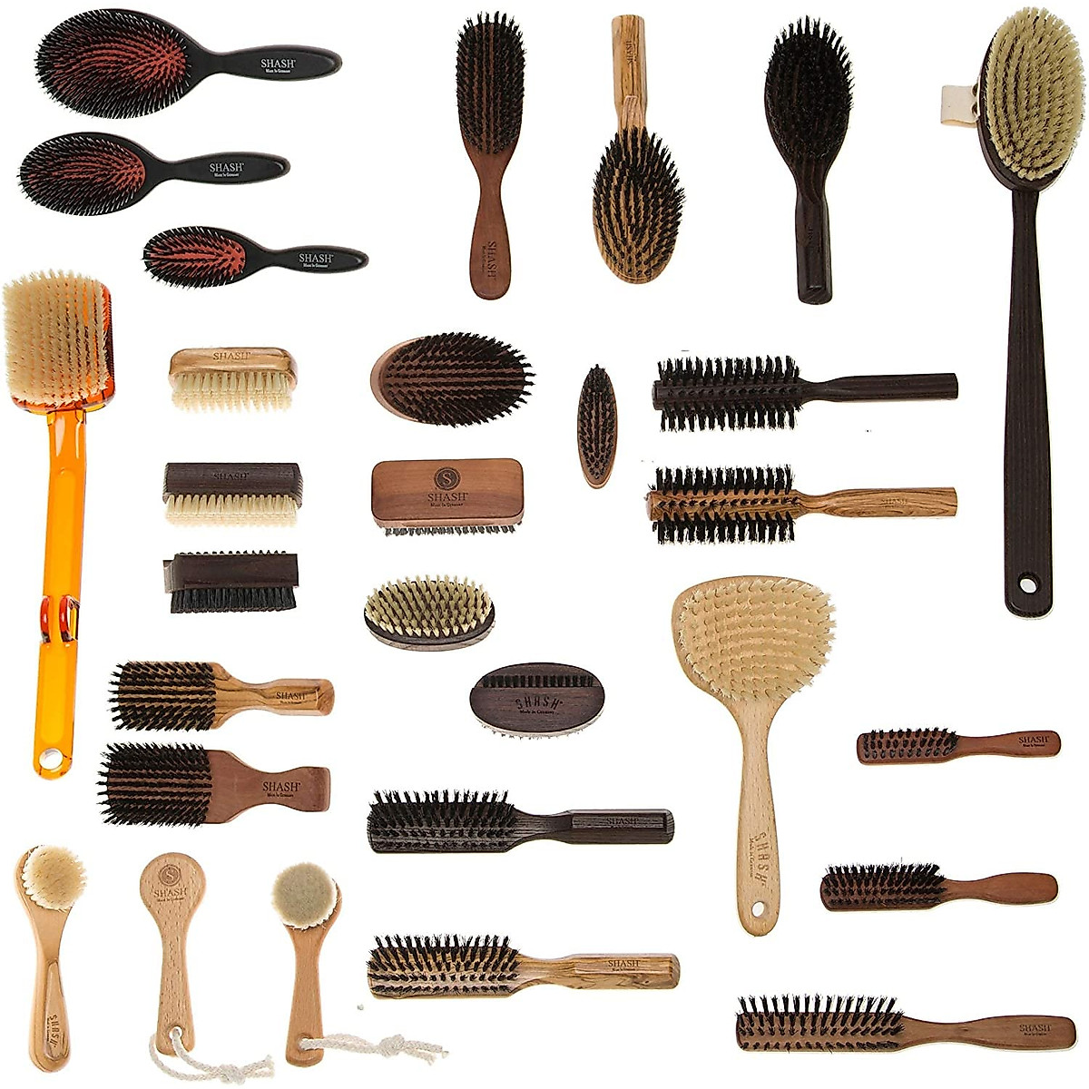 Since 1869 Hand Made in Germany - Sustainable Exfoliating Face Brush, Scrub Cleansing Brush, Exfoliates Skin to Help Reduce Flaking, Fine Lines, Supports Glowing Complexion (Medium Horse Hair Bristle)