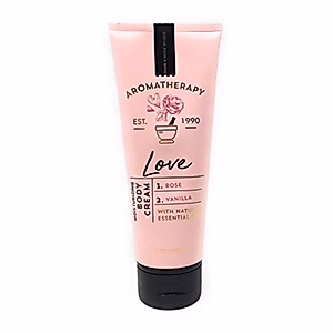 Bath and Body Works Aromatherapy LOVE - ROSE + VANILLA Body Cream 8 Ounce