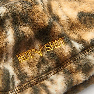 HOT SHOT Men’s Camo Reversible Wolf Balaclava – Realtree Edge/Blaze Orange Hunting Facemask Outdoor