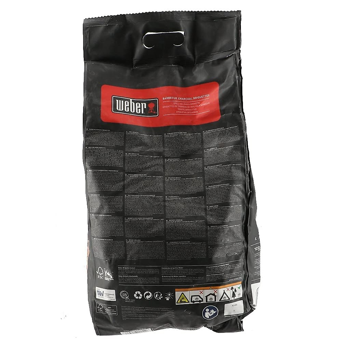 Weber 17590168, Black, Briquettes, 30 x 20 x 17 cm | 17590, 4-kilograms