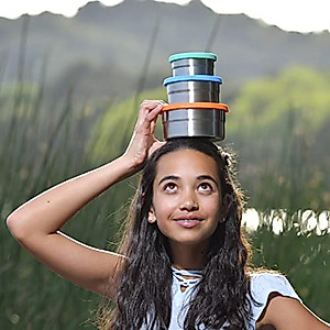 Ecolunchbox Seal Cup Trio 3-Piece Nesting Stainless Steel Leak-Proof Food Storage Containers