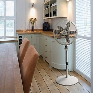 Lasko 18" 3 Speed Elegance & Performance Pedestal Fan with Remote (White) 1850 (Renewed)