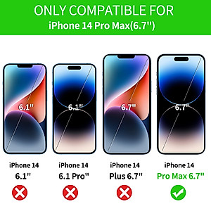 FYY Wallet Case for iPhone 14 Pro Max 6.7", PU Leather iPhone 14 Pro Max Case Wallet with Card Holder, iPhone 14 Promax Wallet Case with Stand and Note Pocket, iPhone 14 Pro Max 5G Leather Case Black