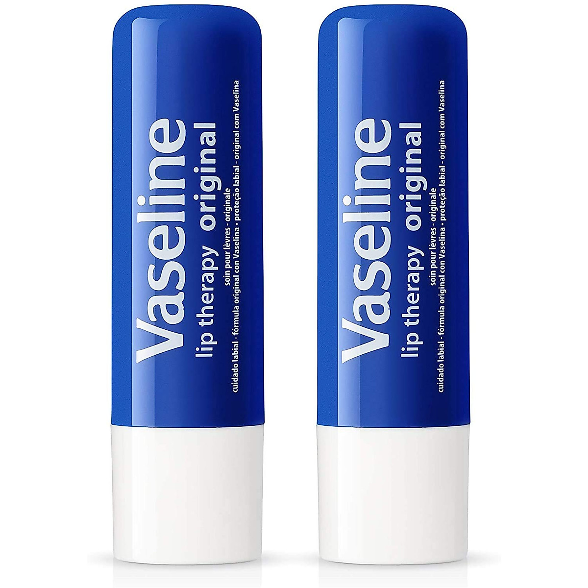 Vaseline Lip Therapy Stick with Petroleum Jelly Gift Set Includes Original, Rosy Lips and Aloe, 6 Count