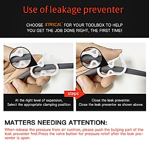 Improved 2 Piece Commercial Grade Air Wedge Bag Pump Professional Leveling Kit & Alignment Tool Inflatable Shim Bag. 500 LB Rating