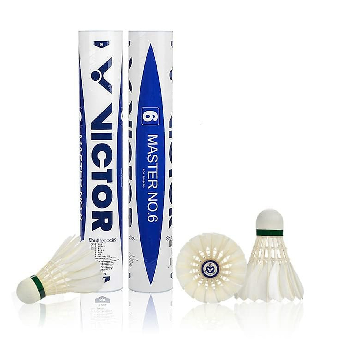 Victor Master No.6 Badminton Shuttlecock Birdy 12-Pack (Speed-77)