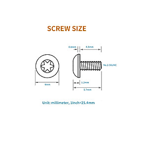 2 Pieces Knife Pocket Back Clip, 3-hole Titanium Alloy Deep Carry Pocket Clip with Screws, Luxury Carbon Fiber Knife Replacement Clip for Spyderco C10, C11, C41, C81, C90, C95, C101, C149, C223