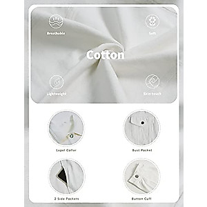 Omoone Women's Oversized Mid Long Denim Jacket Jean Biker Coat(0199-White-XL)