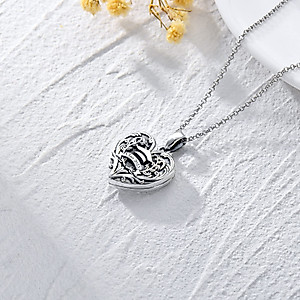 SOULMEET Graduation Gifts for Her, Class of 2023 Heart Locket Necklace That Holds 2 Pictures Photo Graduation Cap Locket Pendant for Daughter Back to School Personalize (Custom Photo & Text)