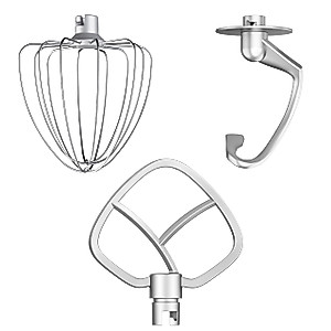 Kitchen Stand Mixer, 6.5 Quart, 6 Speed Tilt-Head Kitchen Mixer, Electric Food Mixer with Dough Hook, Wire Whip, Beater, Red