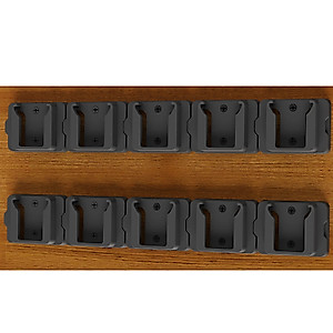 Gijok Battery Holder for Milwaukee M18 18V Battery (No Battery), 10Packs Wall Mount Batteries Storage for Wall, Work Van, Shelf, Toolbox