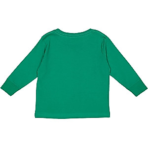inktastic St Patricks Irish Shamrock Train Toddler Long Sleeve T-Shirt 2T Kelly Green 3469c