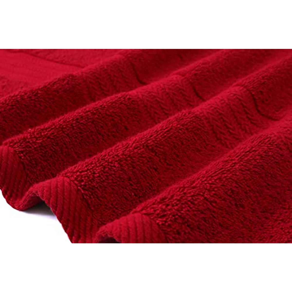 AKTI Premium Cotton Bath Sheets Towels for Adults, 35x70 Inches, Pack of 2, Super Soft, Extra Absorbent, Hotel & Spa Quality Bath Towels Extra Large, 580 GSM - Red Towels for Bathroom