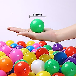 Dintdige Ball Pit Ball 2.2inch 100PCS for Baby Toddlers,Toys for Ball Pool Play Pit Playpen, Indoor Outdoor Play,Ball Pit Play Tent, Baby Pool Water Toys