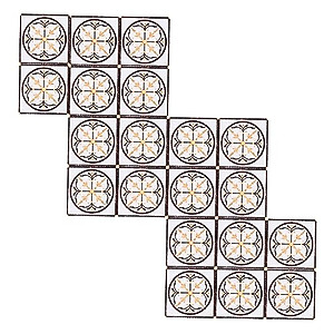 [Waterproof Tile Stickers - 20PCS Diagonal Self-Adhesive Floor Stickers for Living Room Decor - DIY Waterproof Floor Decoration Stickers]