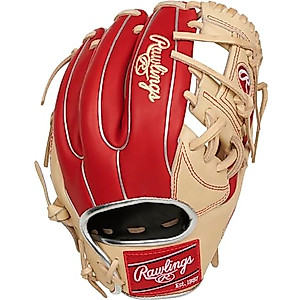Rawlings | HEART OF THE HIDE R2G Baseball Glove | Right Hand Throw | 11.5" - Pro I-Web | Camel/Scarlet