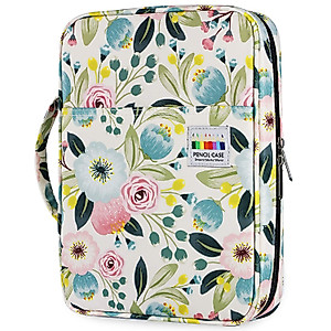 166 Slots Colored Pencil Case Holder - Pen Case Organizer with Multilayer Holder for Prismacolor Colored Pencils & Gel Pen of Student Adult & Artist by YOUSHARES (blossom)