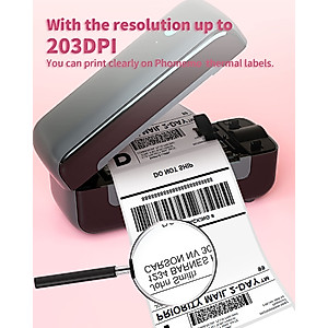 Phomemo Shipping Label Printer, Thermal Printer for Shipping Packages, High Speed 4x6 Label Makers for Small Business, Portable Shipping Supplies Compatible with Amazon, Etsy, Ebay, Shopify, UPS, etc