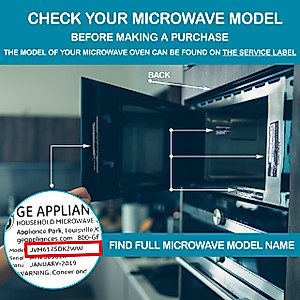 GE JX81J, WB02X11124, WB06X10823 Microwave Recirculating Charcoal Filter (4-Pack)