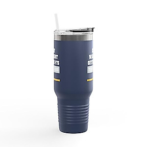 Chief Warrant Officer 4's Travel Mug: Insulated Stainless Steel Tumbler with Handle and Straw, Military Gift (40oz)