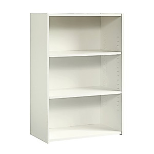 Sauder Beginnings 3-Shelf Bookcase, Soft White finish
