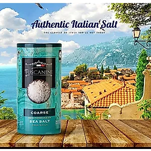 Tuscanini, Coarse Mediterranean Sea Salt, 16oz Tube, From Sicily Italy