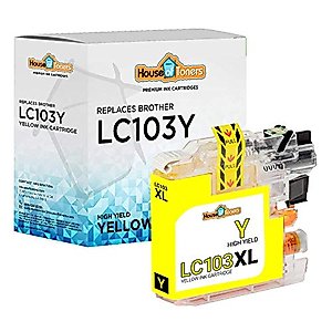 HouseofToners Compatible Ink Cartridge Replacement for Brother LC103Y (1 Yellow)