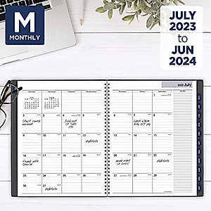 AT-A-GLANCE 2023-2024 Planner, Monthly Academic, 8-1/2" x 11", Large, DayMinder, Charcoal (AYC47045)