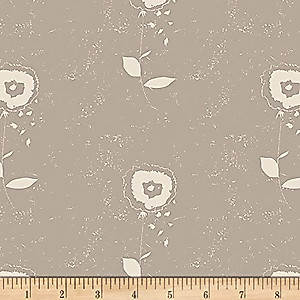 Art Gallery Fabrics Art Gallery Le Vintage Chic Picturesque Bloom Fabric, Taupe
