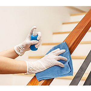 Utopia Towels Bundle of 24 Kitchen Bar Mops - 16"x19" Functional & Multipurpose (Grey & Electric Blue)